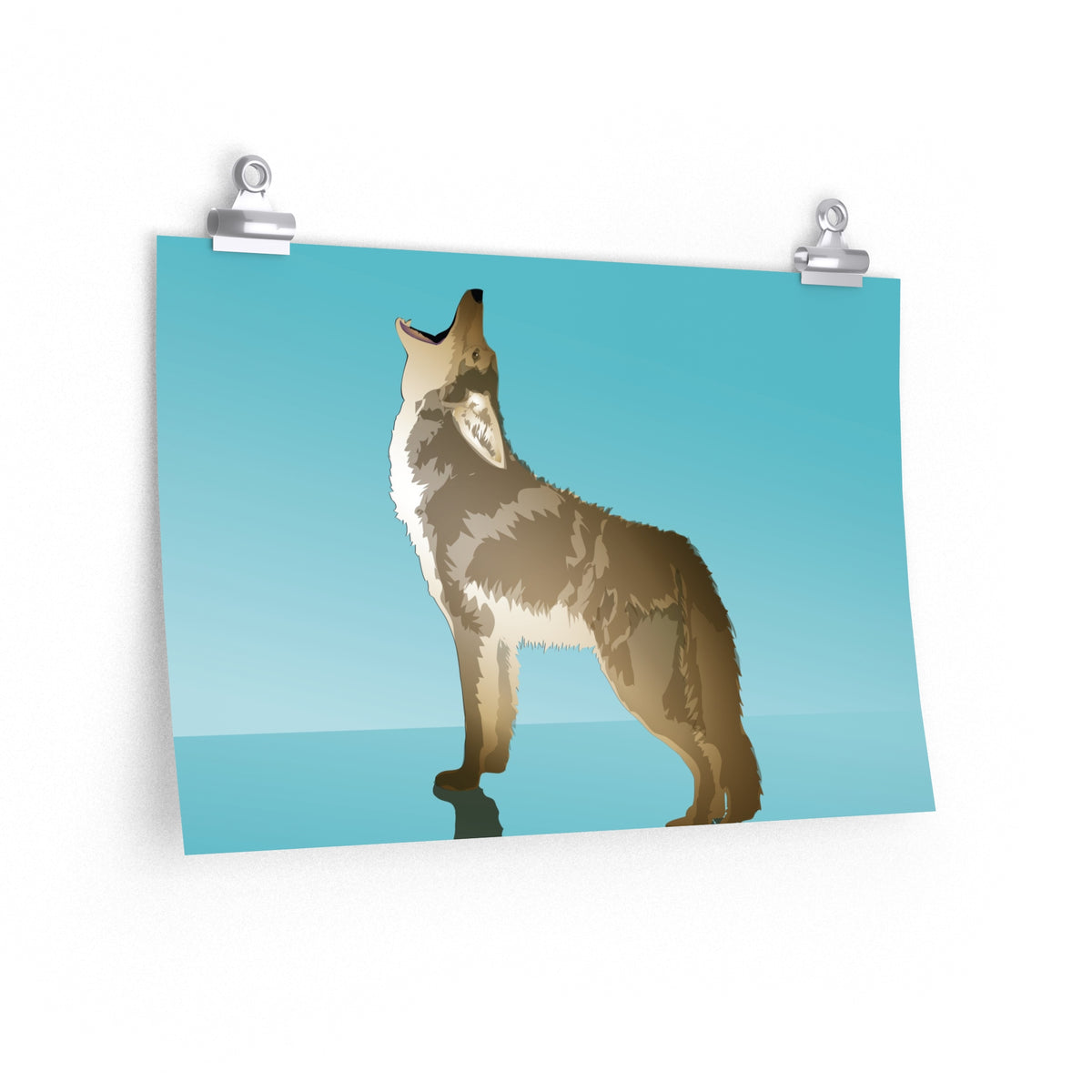 Howling Cayote Premium Matte horizontal posters – Paperdragon Shop
